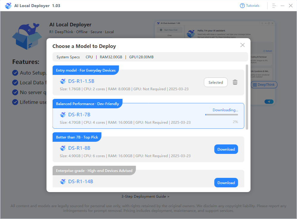 DS Local Deployer User Guide